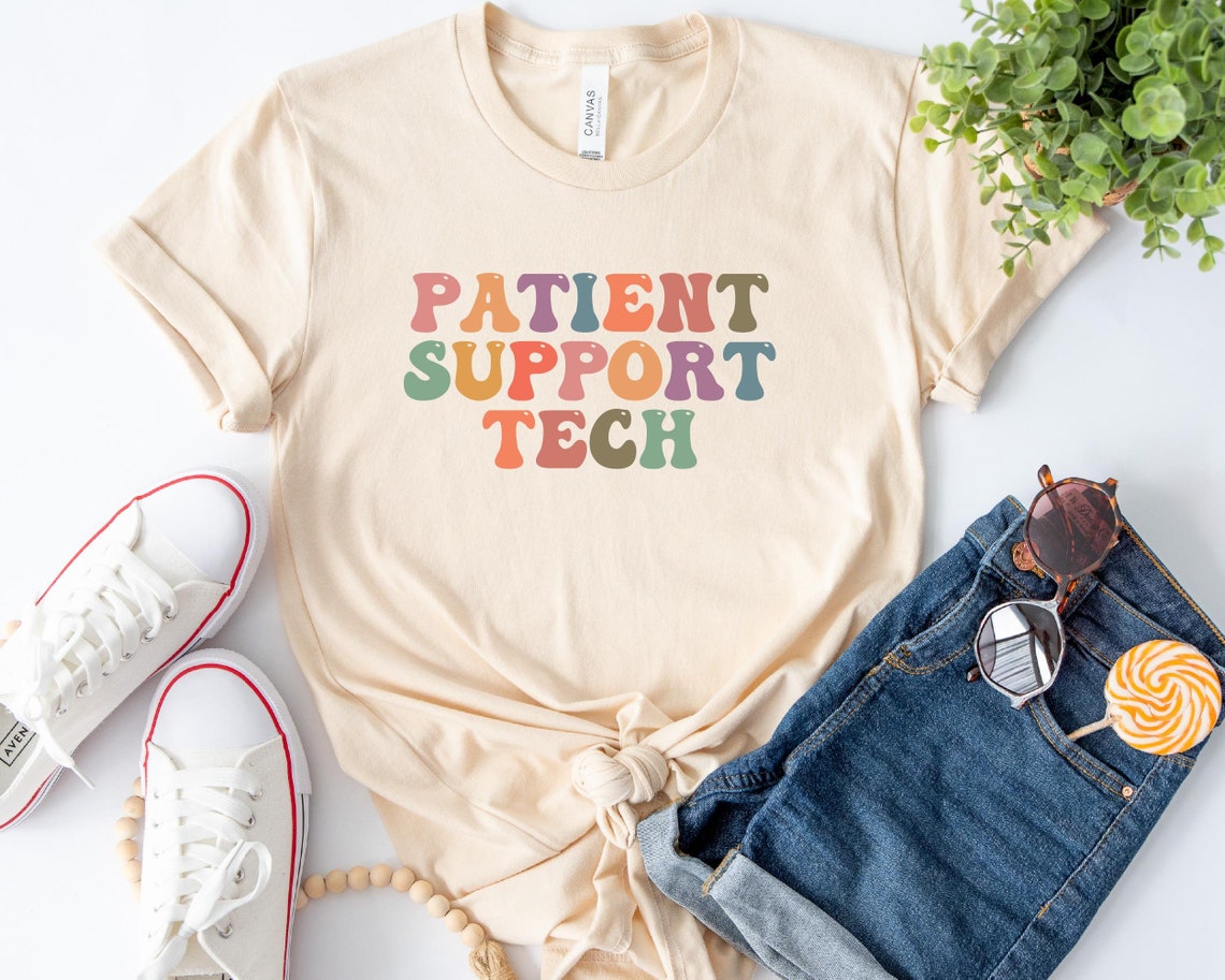Patient Support Tech Shirt, Patient Support Tech Women Tshirt, PST Gift ...