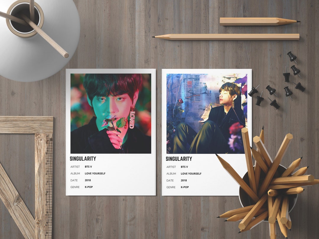 BTS V Singularity Poster: Minimalist K-pop Wall Art (digital Download ...