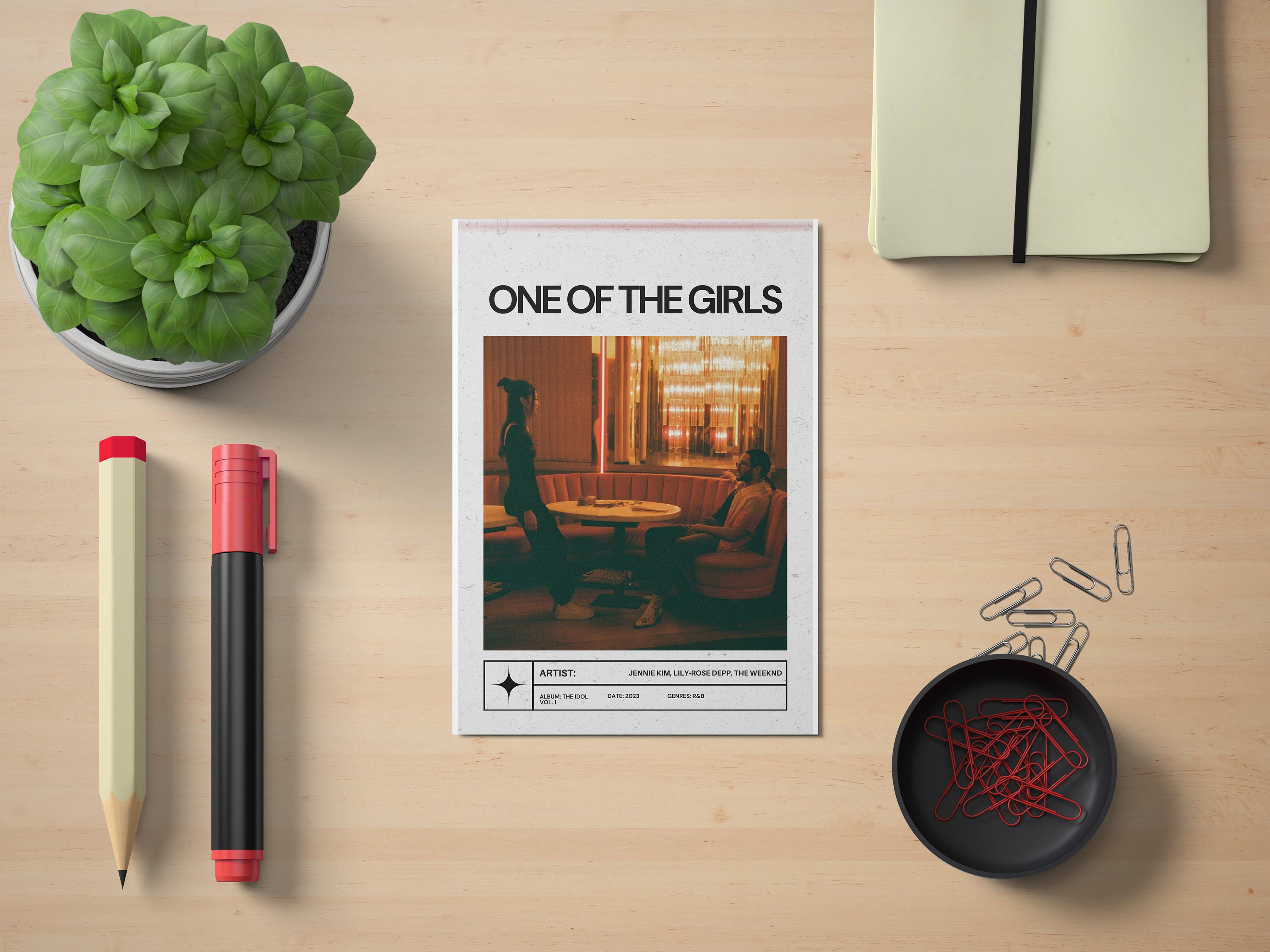 Jennie Kimlily Rose Deppthe Weeknd One of the Girls - Etsy