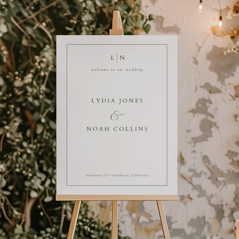 Elegant Wedding Sign - Etsy