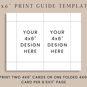 4x6 Portrait Invitation Card Printing Template 4x6 Greeting - Etsy