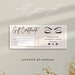 Eyelash Gift Certificate Template, Printable Boho Gift Card, Editable ...
