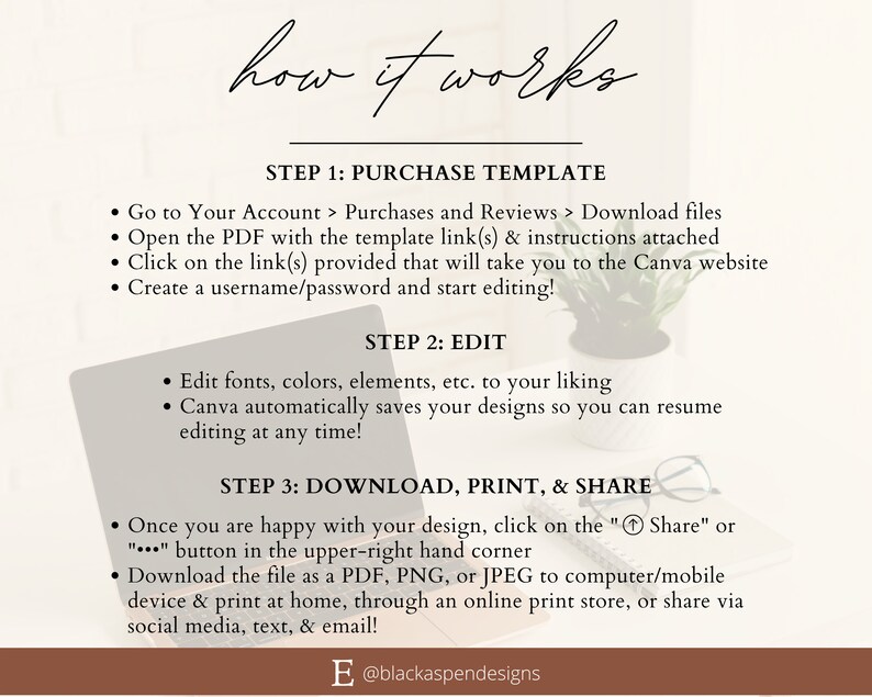 Arch Photography Business Card Template Boho Editable - Etsy