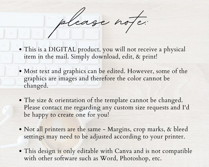 Arch Photography Business Card Template Boho Editable - Etsy