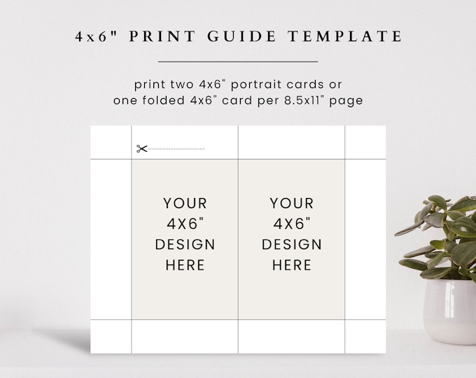 4x6 Portrait Invitation Card Printing Template, 4x6 Greeting Card ...