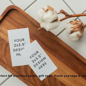 2x3.5 Business Card Printing Template, Gift Tag Print Guide Template ...