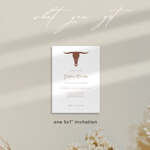 Western 1st Rodeo Birthday Invitation Template, Terracotta First ...