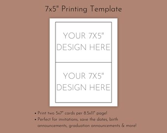 7x5 Printing Guide - Etsy