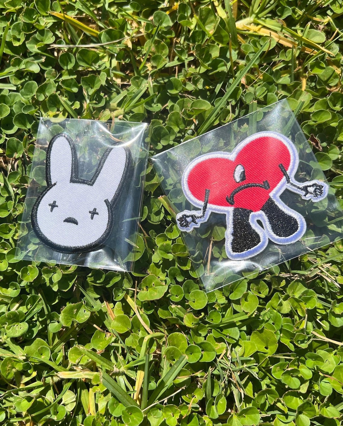 Bad Bunny Heart Iron on Patch Bad Bunny Heart Patch Bad - Etsy