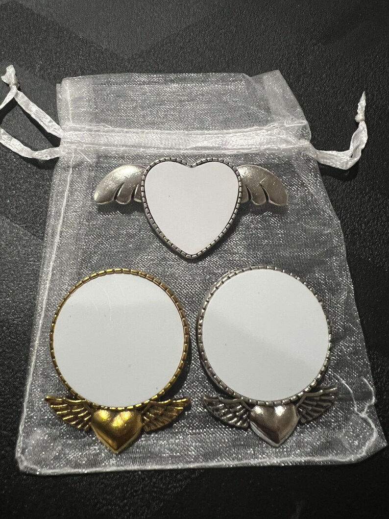 Memorial Pin With Picture Memorial Pin Necklace Wedding - Etsy