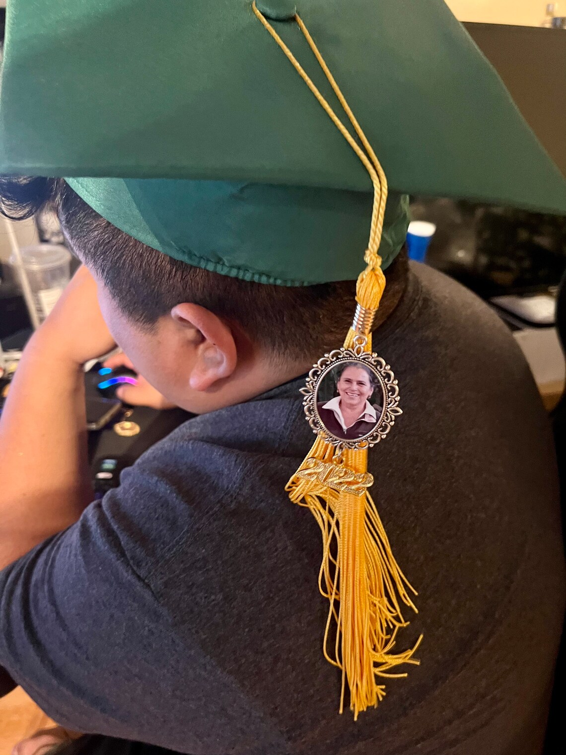 Gold Tassel With Picture Graduation Tassel With Picture - Etsy