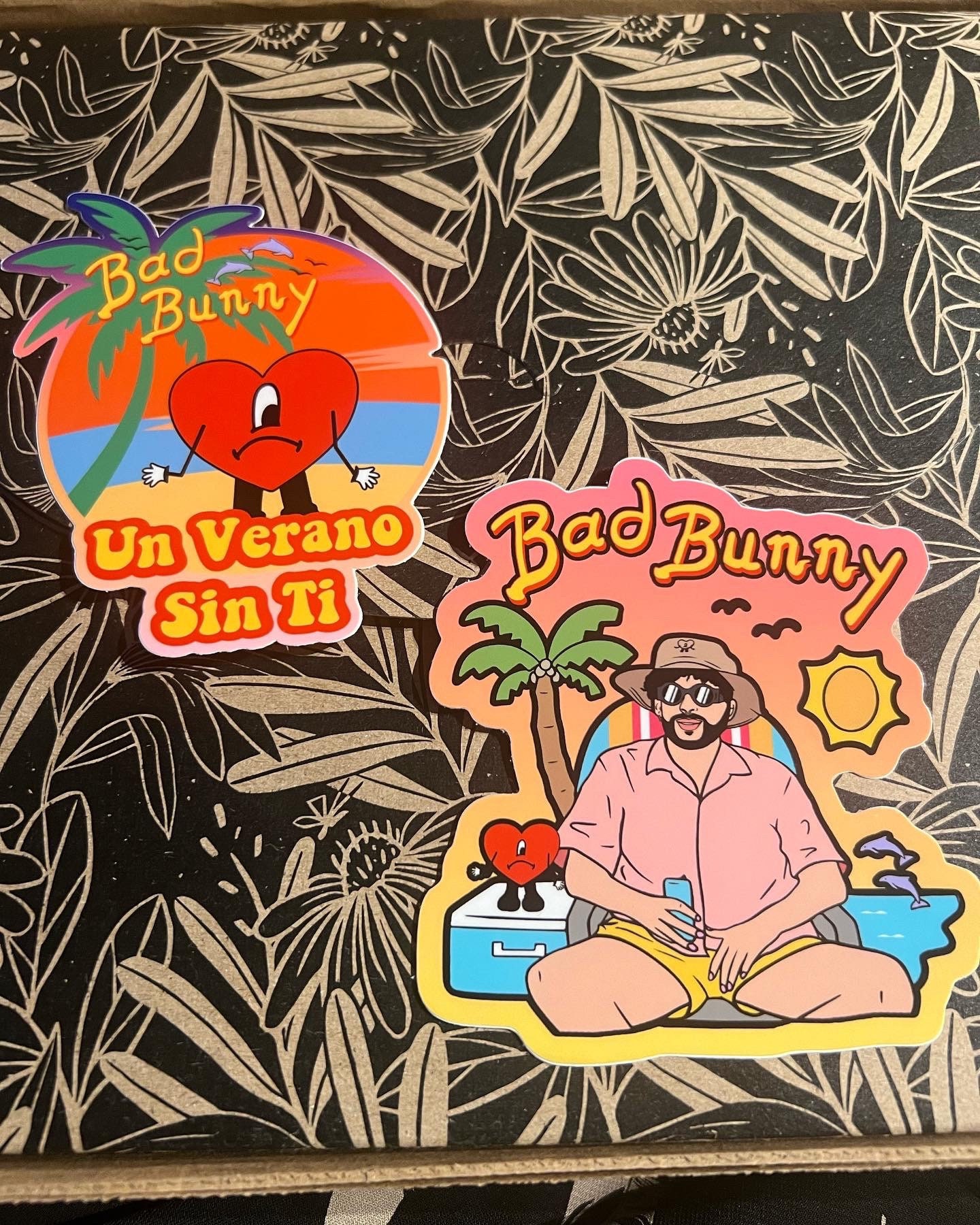 3 Bad Bunny Sticker Back Bad Bunny Stickers Un Verano Sin Ti - Etsy