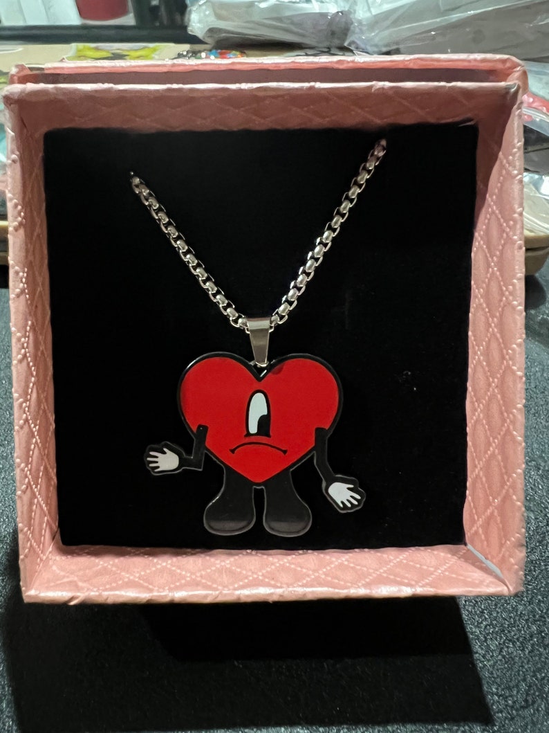 Bad Bunny Necklace Bad Bunny Stainless Steel Necklace Bad - Etsy