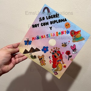 Karol G Con Diploma Grad Cap Topper,lo Logré Y Con Diploma, Karol G ...