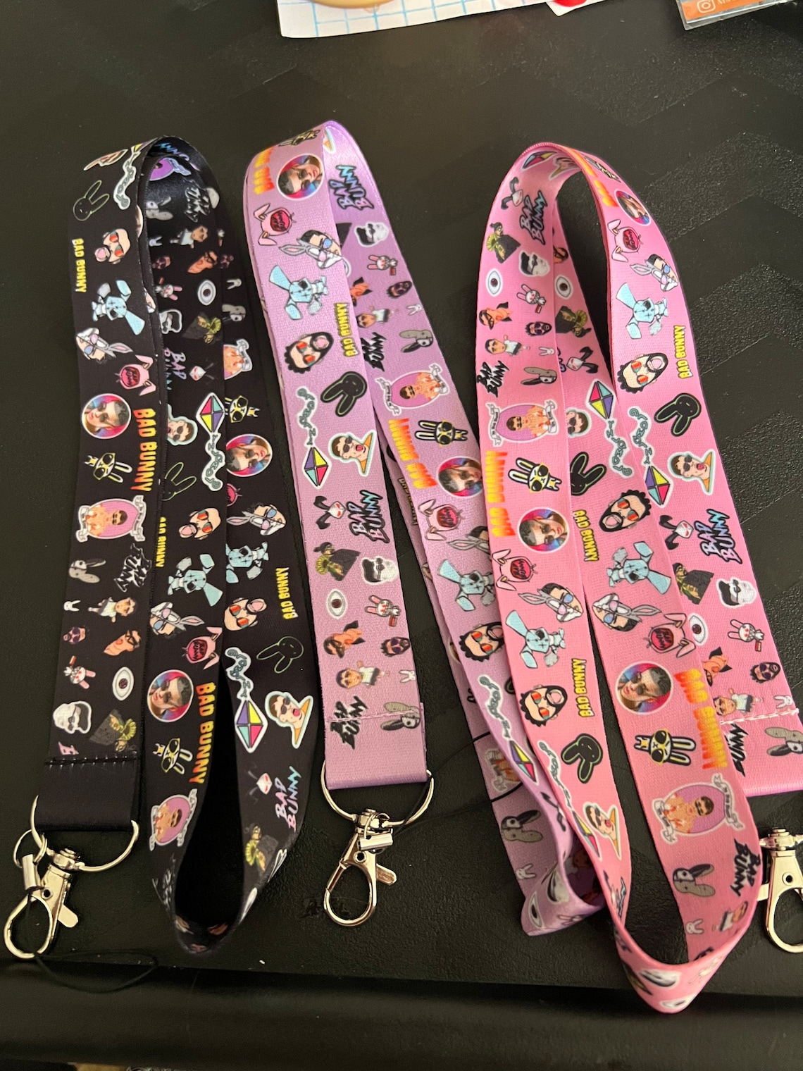 Bad Bunny Lanyard Bad Bunny Pink Lanyard Bad Bunny Benito - Etsy