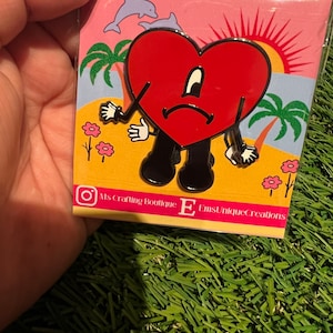 Bad Bunny Pin, Bad Bunny Enamel Pin, Bad Bunny Halloween Pin, Bad Bunny ...