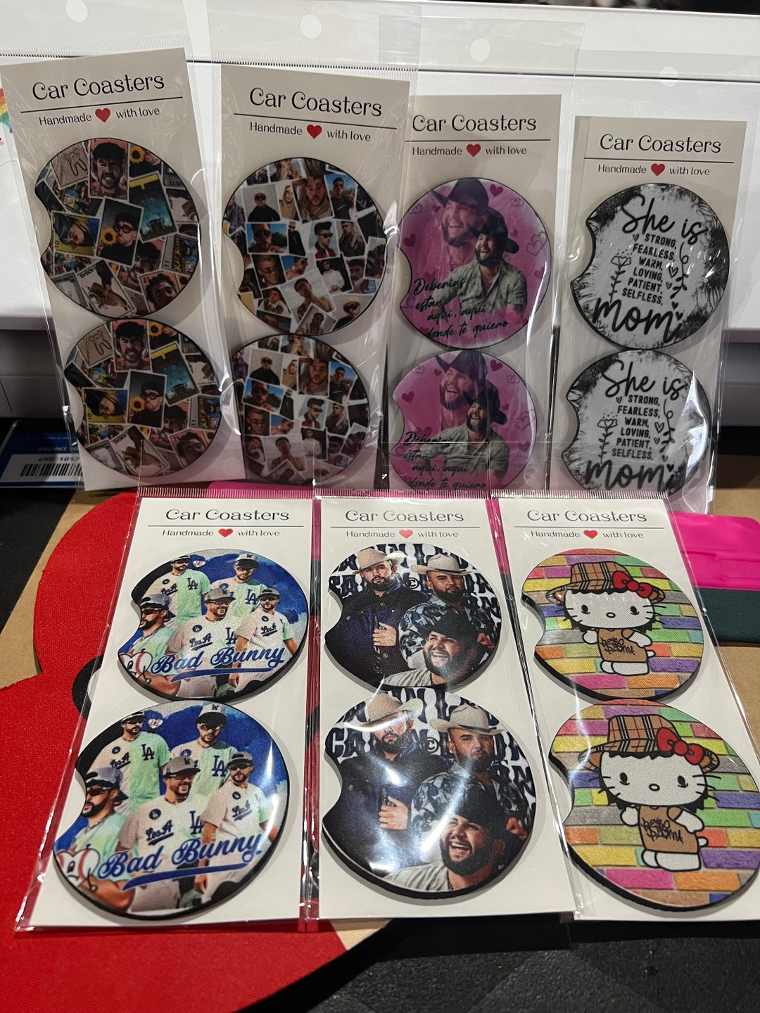 Car Coasters, Neoprene 2.75inch Car Coasters, Custom Car Coasters, Bad ...