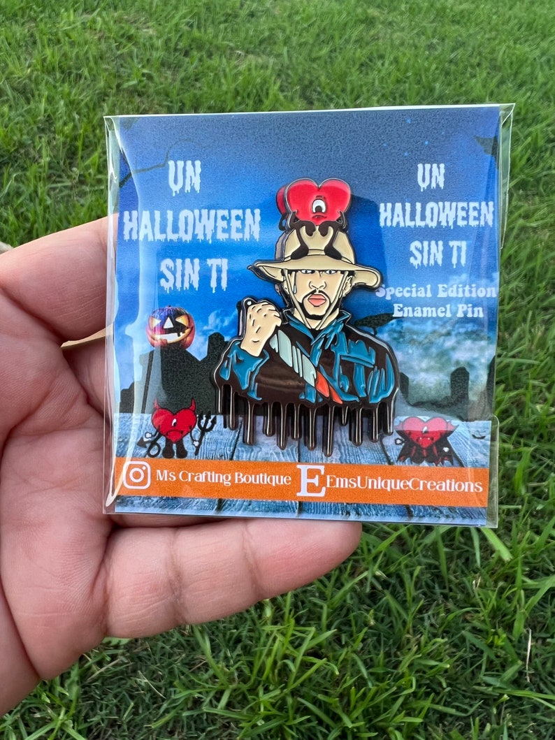 Bad Bunny Pin Bad Bunny Enamel Pin Bad Bunny Halloween Pin - Etsy