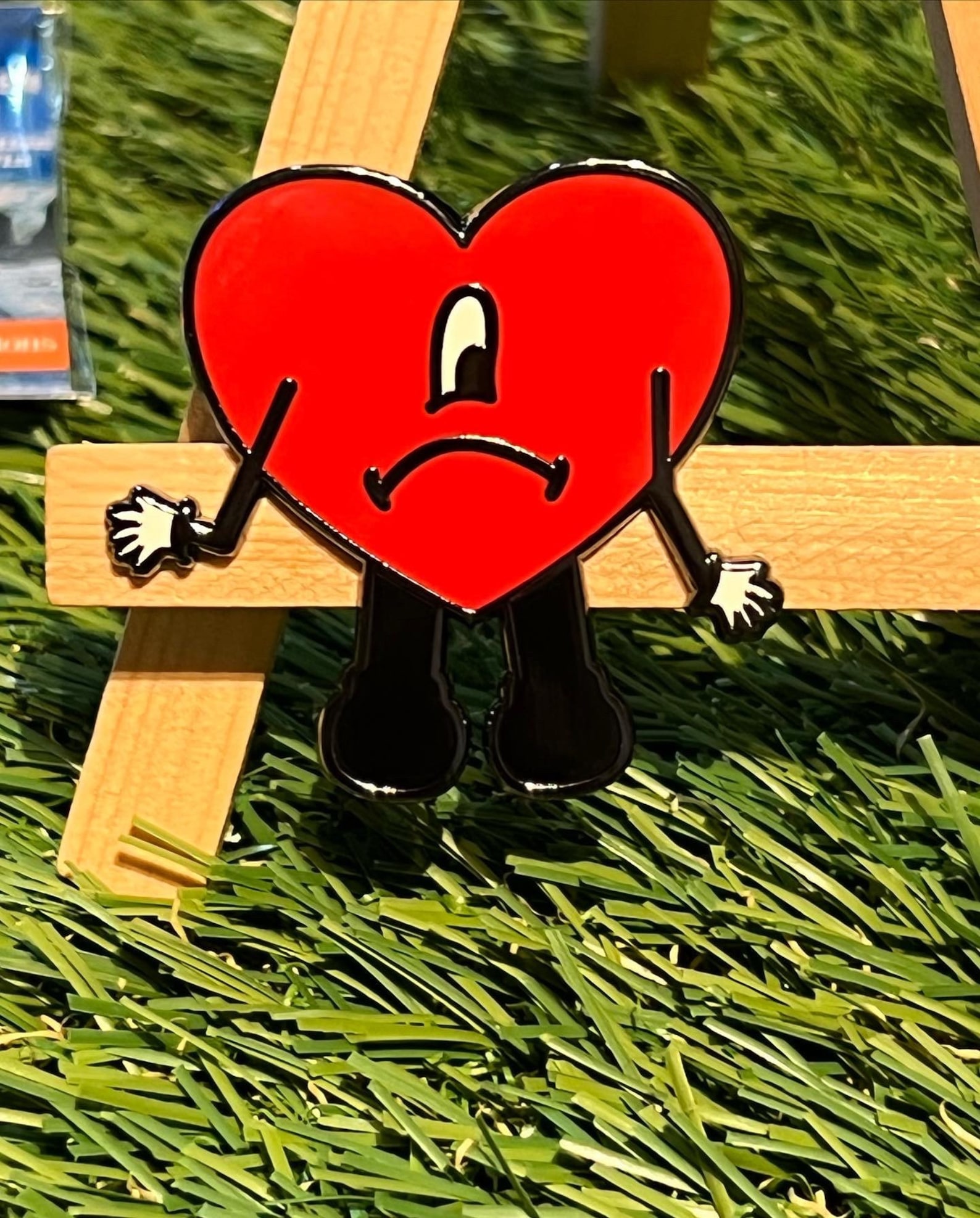 Bad Bunny Heart Enamel Pin Bad Bunny Corazon Pin Bad Bunny - Etsy