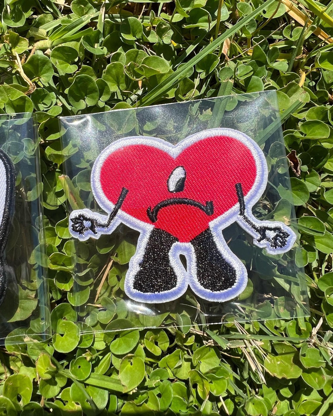 Bad Bunny Heart Iron on Patch Bad Bunny Heart Patch Bad - Etsy