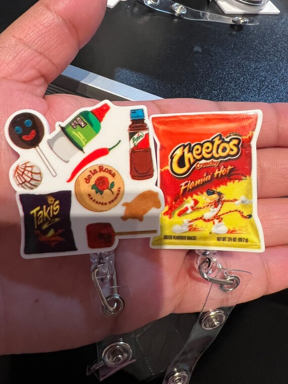 Hot Cheetos Badge Reel Mexican Snacks Badge Reel Hot Cheetos - Etsy