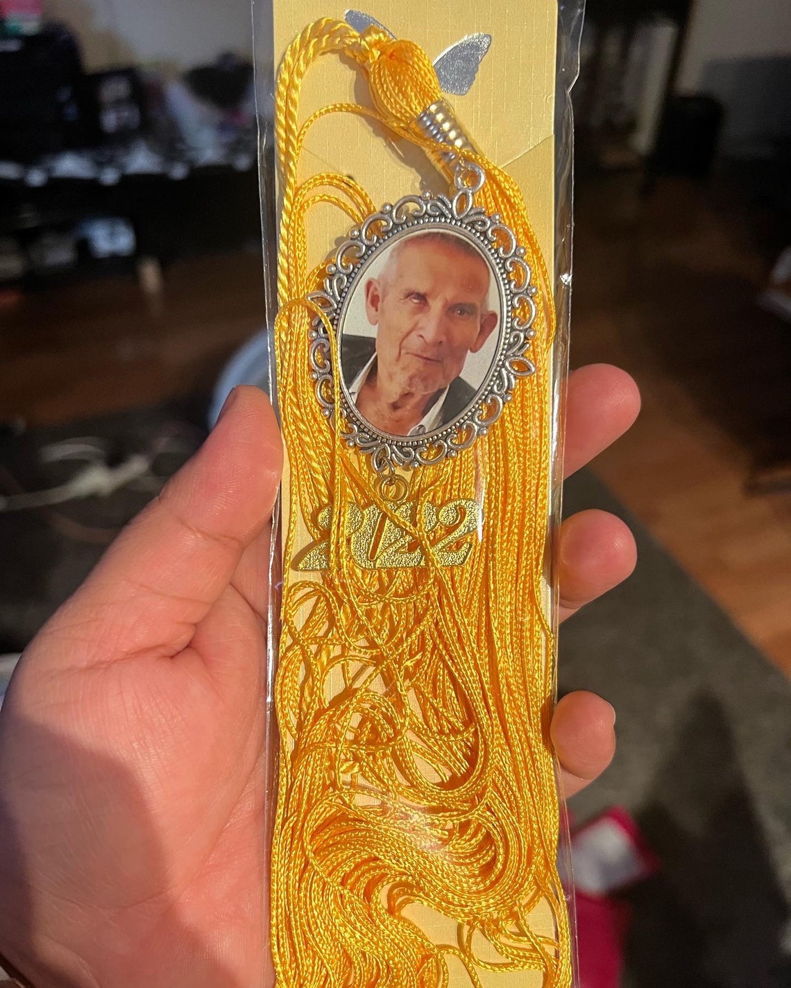 Gold Tassel With Picture Graduation Tassel With Picture - Etsy