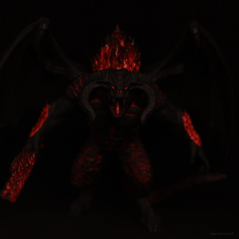 Balrog Figure large Size, Middle Earth Decor, 3D Printed, Lord of the ...