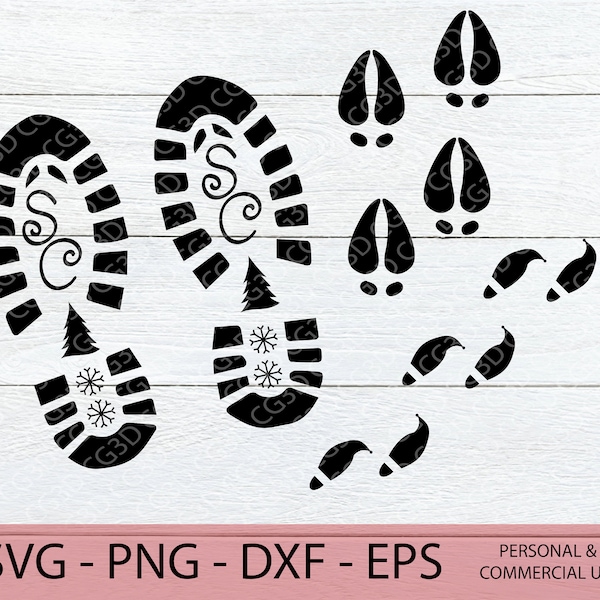 Elf Footprint Svg - Etsy