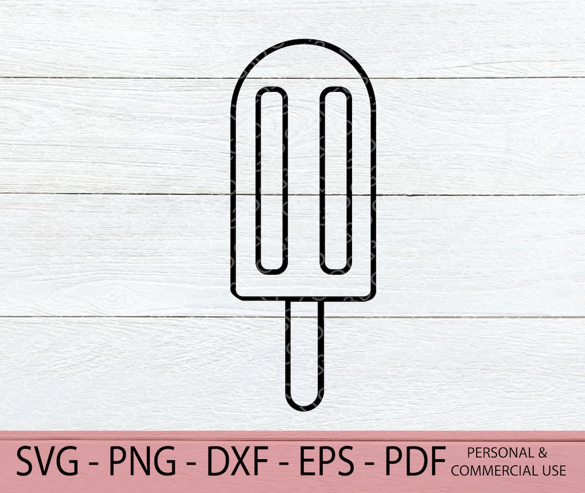 Popsicle Outline SVG Ice Pop SVG Ice Cream SVG Summer | Etsy
