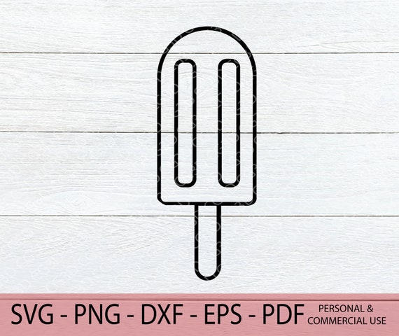 Popsicle Outline SVG Ice Pop SVG Ice Cream SVG Summer | Etsy UK