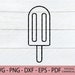Popsicle Outline SVG - Ice Pop SVG - Ice Cream SVG - Summer Svg - Hello ...