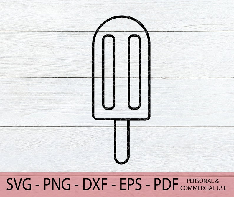 Popsicle Outline SVG - Ice Pop SVG - Ice Cream SVG - Summer Svg - Hello ...