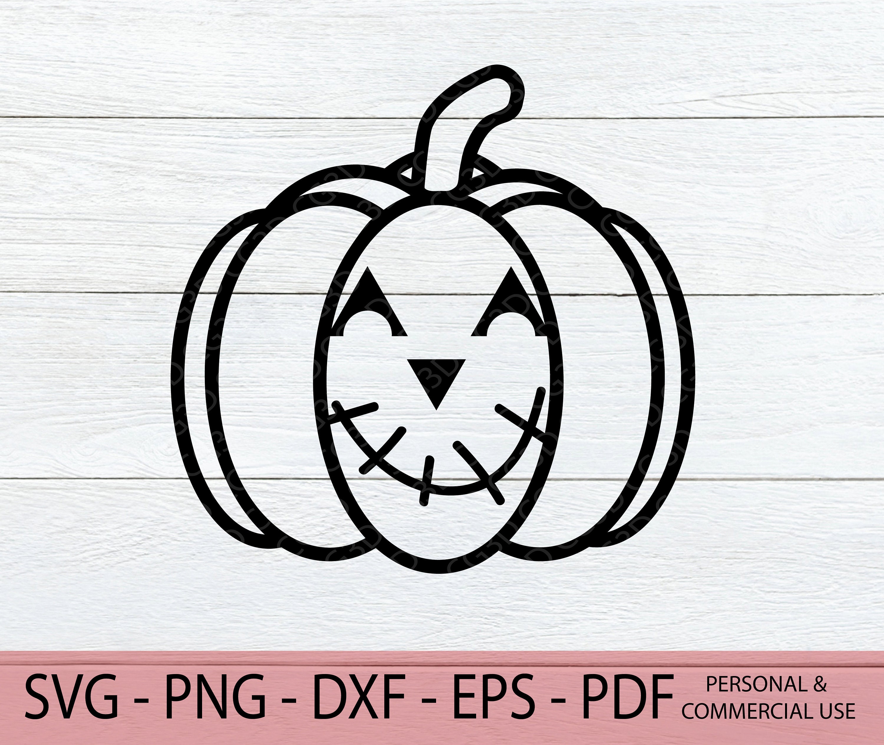 Jack O Lantern SVG Bundle Pumpkin Outline SVG Halloween | Etsy