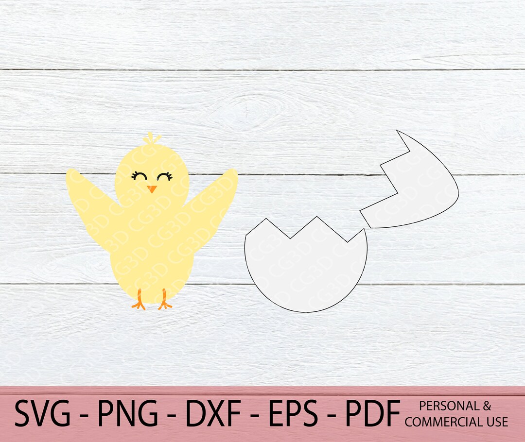 Easter Chick SVG - Hatching Chick SVG - Spring Chicken - Baby Chick SVG ...