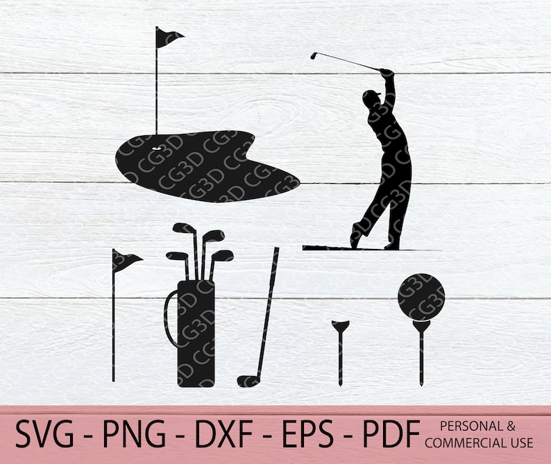 Golf SVG Bundle Golf Clipart Golf Cut Files Golf - Etsy