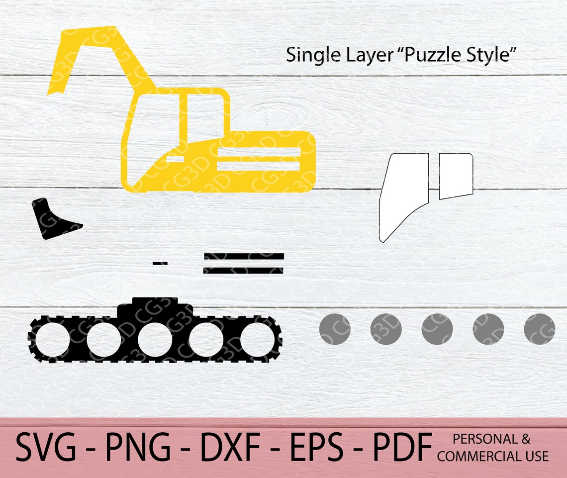 Bagger SVG Bagger SVG Bagger SVG Bagger druckbar - Etsy.de