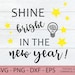 Shine Bright in the New Year Bulletin Board SVG - January Bulletin ...