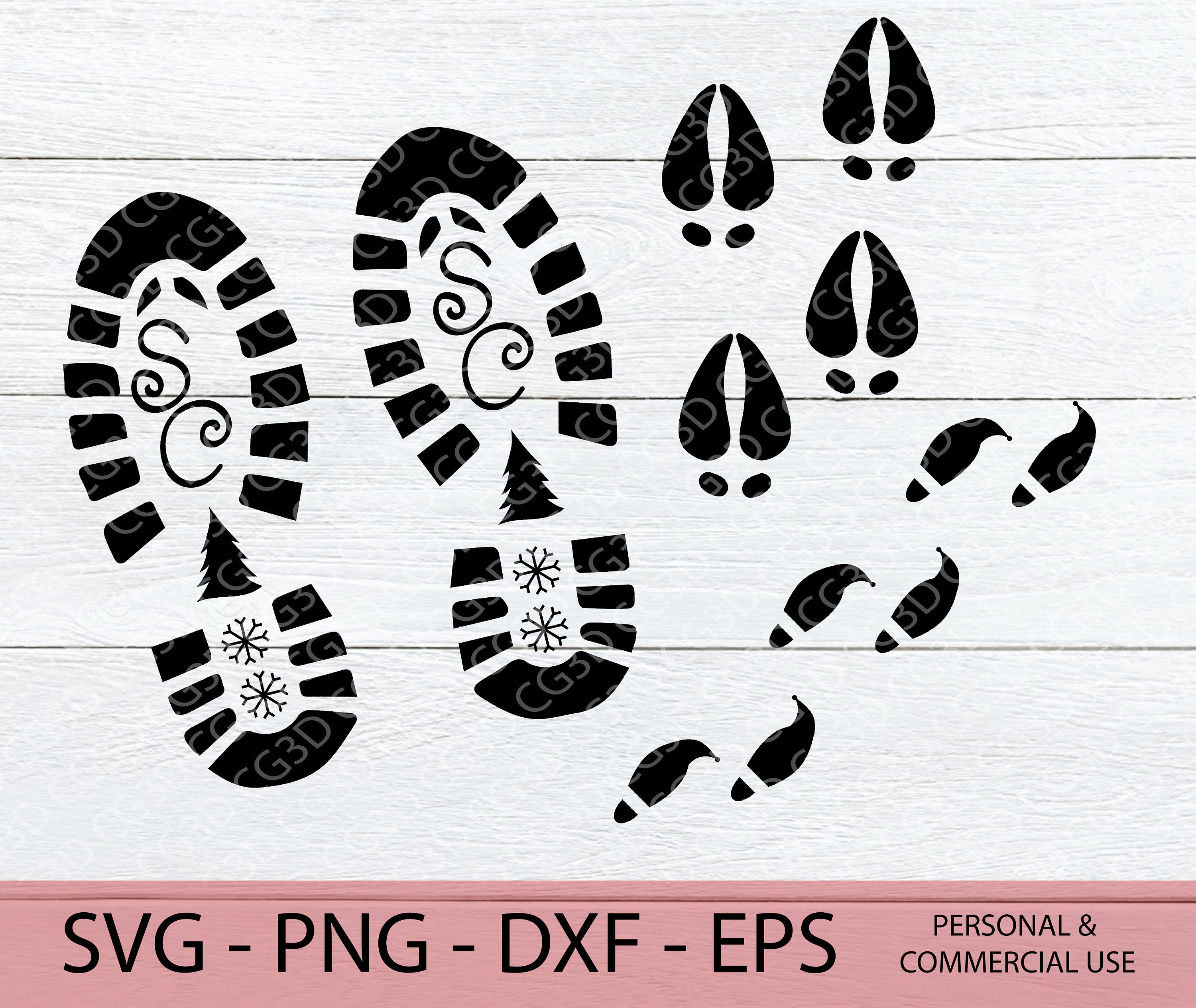 Printable Santa Feet