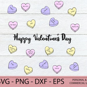 Valentine Candy Bulletin Board SVG February Bulletin Board SVG Candy ...