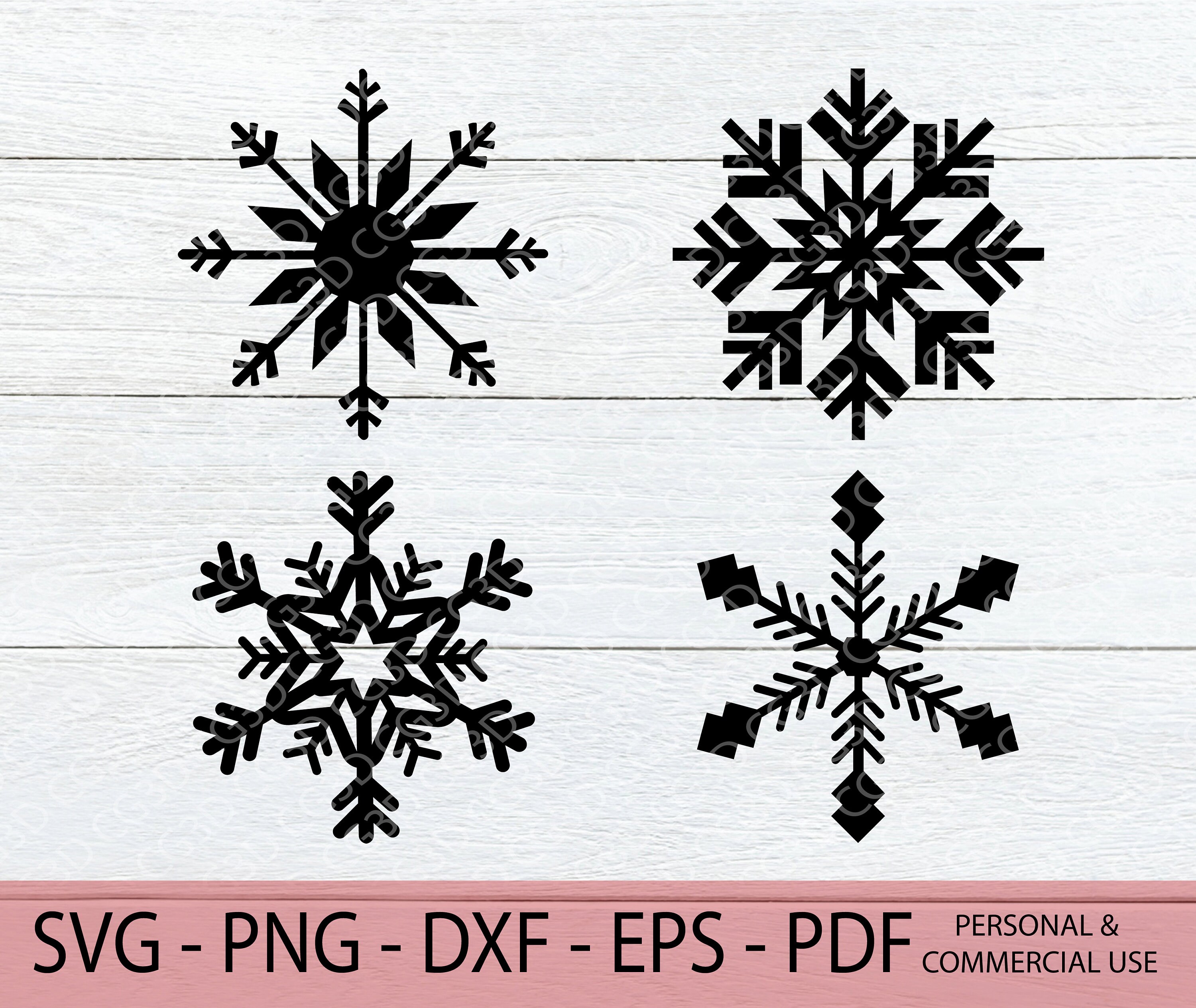 Snowflake SVG Bundle frozen snowflake svg winter clipart | Etsy