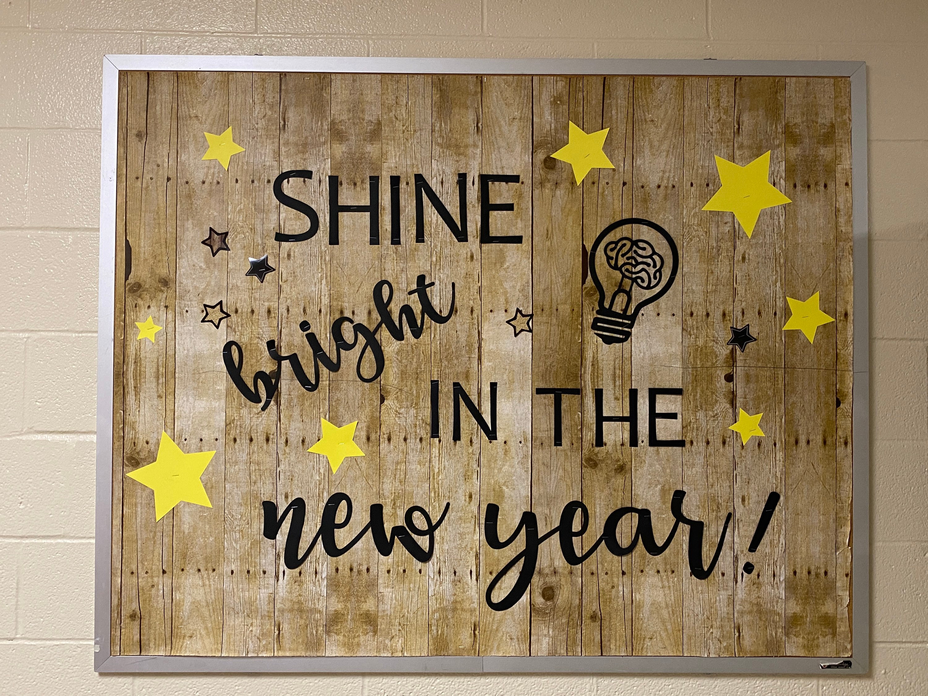 Shine Bright in the New Year Bulletin Board SVG January - Etsy