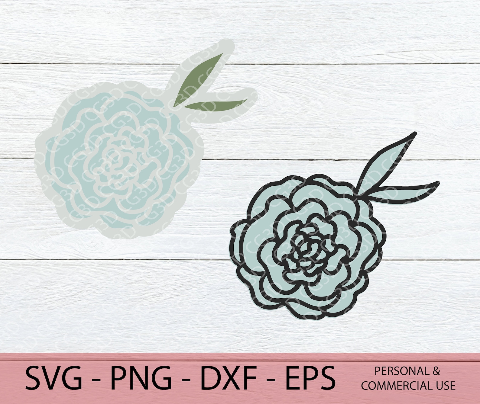 Layered Flower SVG Bundle Flower Clip Art Flower Outline | Etsy