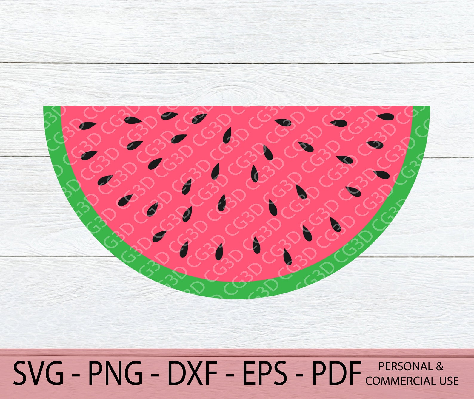 Watermelon SVG Bundle - Layered Watermelon Slice SVG - Summer Fruit Dxf ...