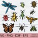 Insect Svg Files Bundle - Bug Clipart - Layered Insect Cut File ...