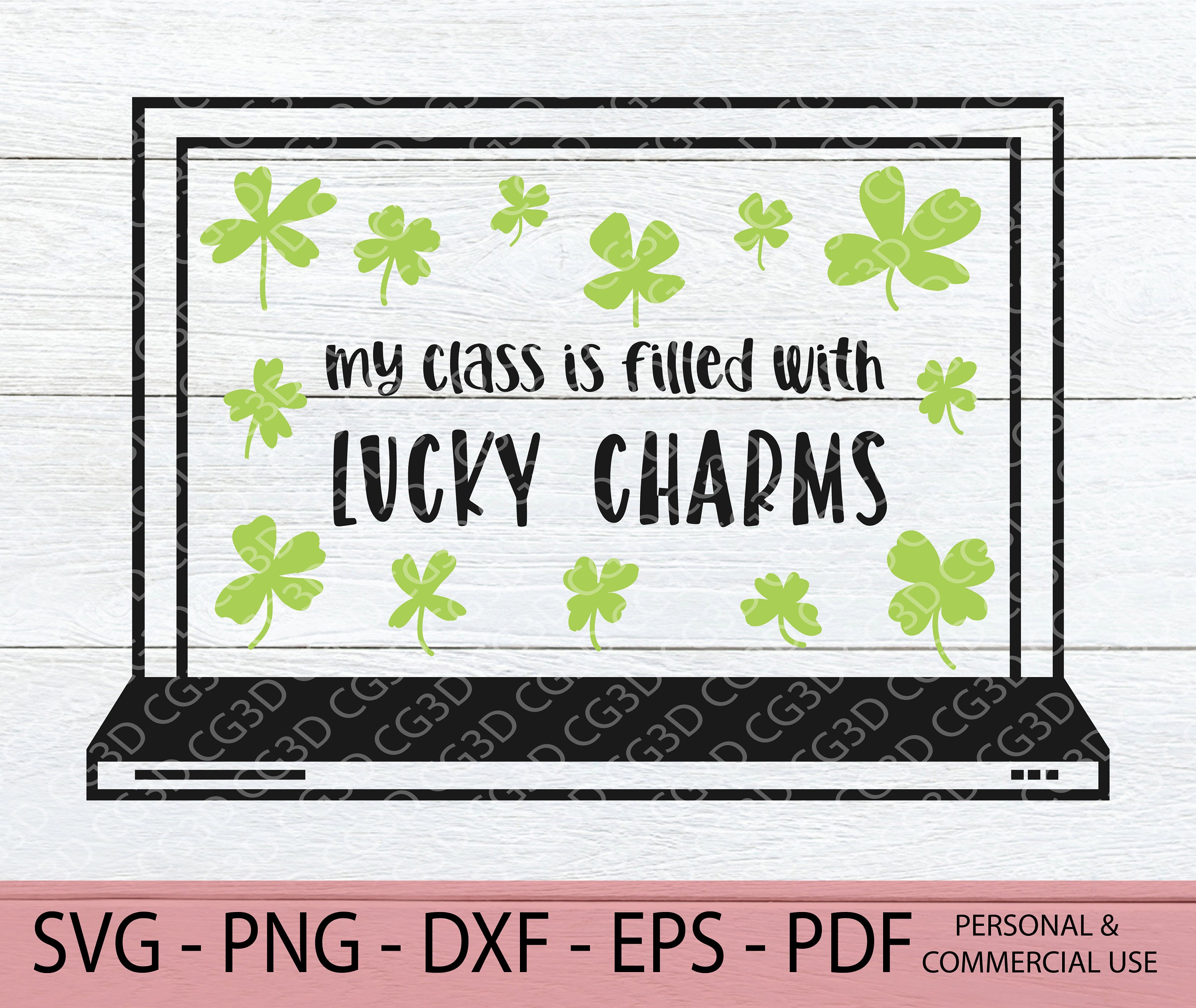 My Class is Full of Lucky Charms SVG Virtual Teacher T-shirt | Etsy