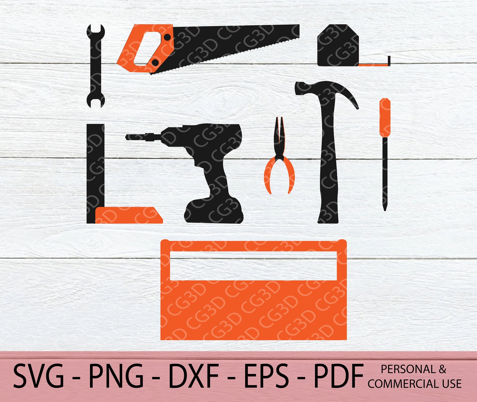Tool SVG Bundle Tool Set PNG Tool Clipart Bundle Tool | Etsy