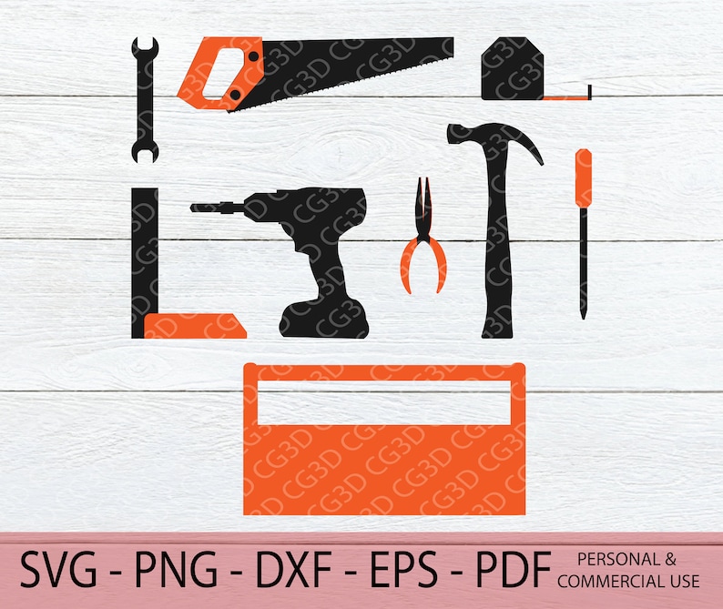 Tool SVG Bundle - Tool Set PNG - Tool Clipart Bundle - Tool Box Svg Cut ...