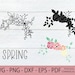 Spring SVG - Floral Spring Sign Cut File - Layered Flower SVG - Spring ...