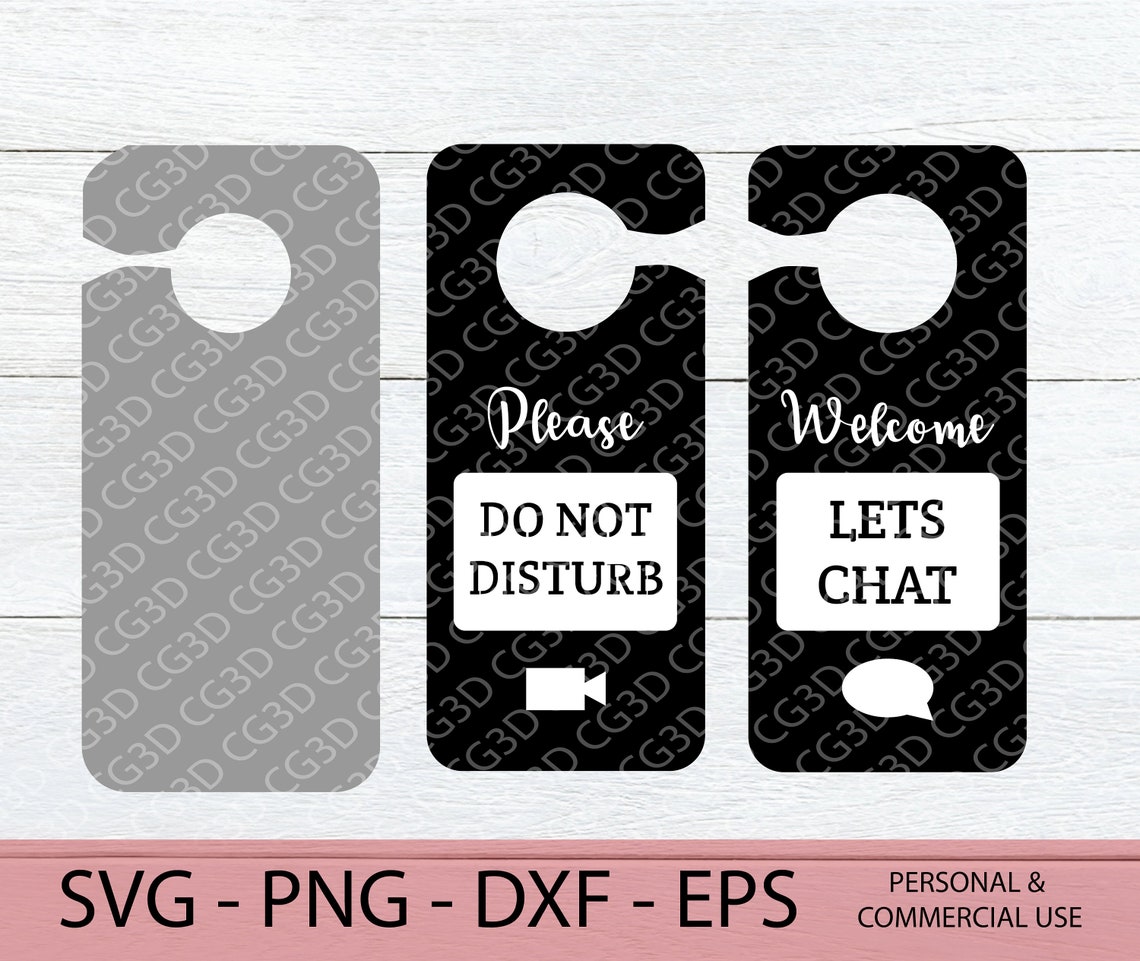 Virtual Meeting Door Hanger SVG Meeting in Progress SVG Do | Etsy