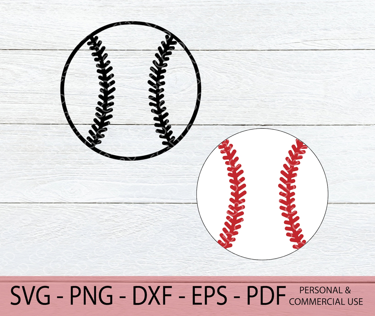 Baseball SVG Softball SVG Baseball Outline Dxf Layered - Etsy